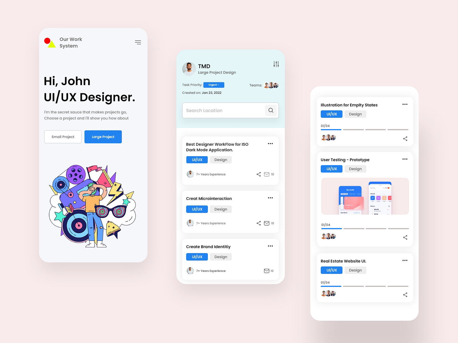 Work Systems App UI by Hmza - UI/UX Designer on Dribbble