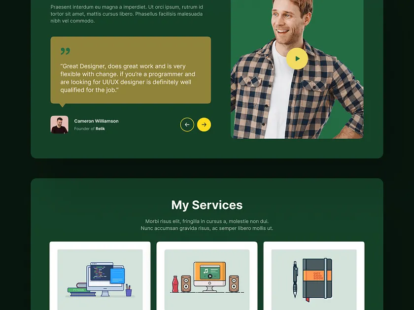 Dark Portfolio designs, themes, templates and downloadable graphic ...