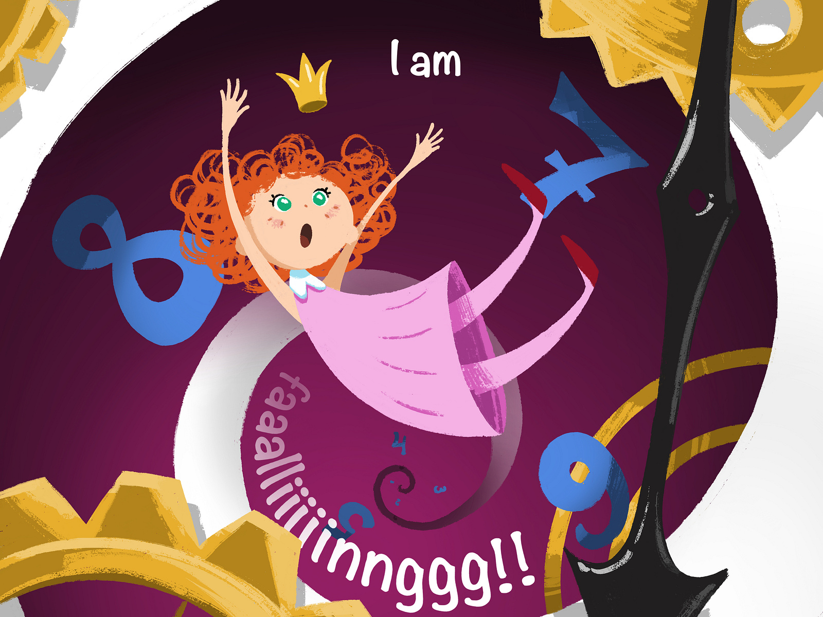 Lazy Princess and Time. by Dinara Butasheva on Dribbble
