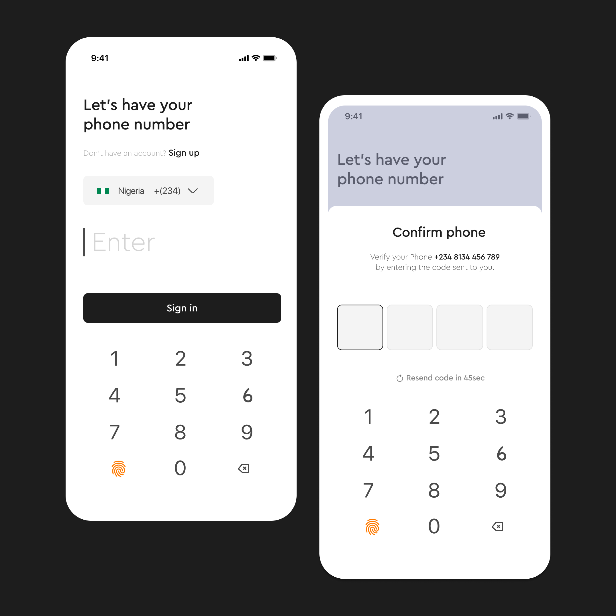 Wepay sign in and onboarding screens by lucas peter on Dribbble