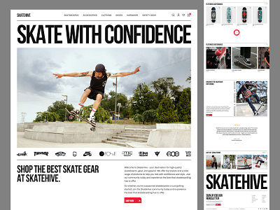 Skateboard Landing Page designs, themes, templates and downloadable ...