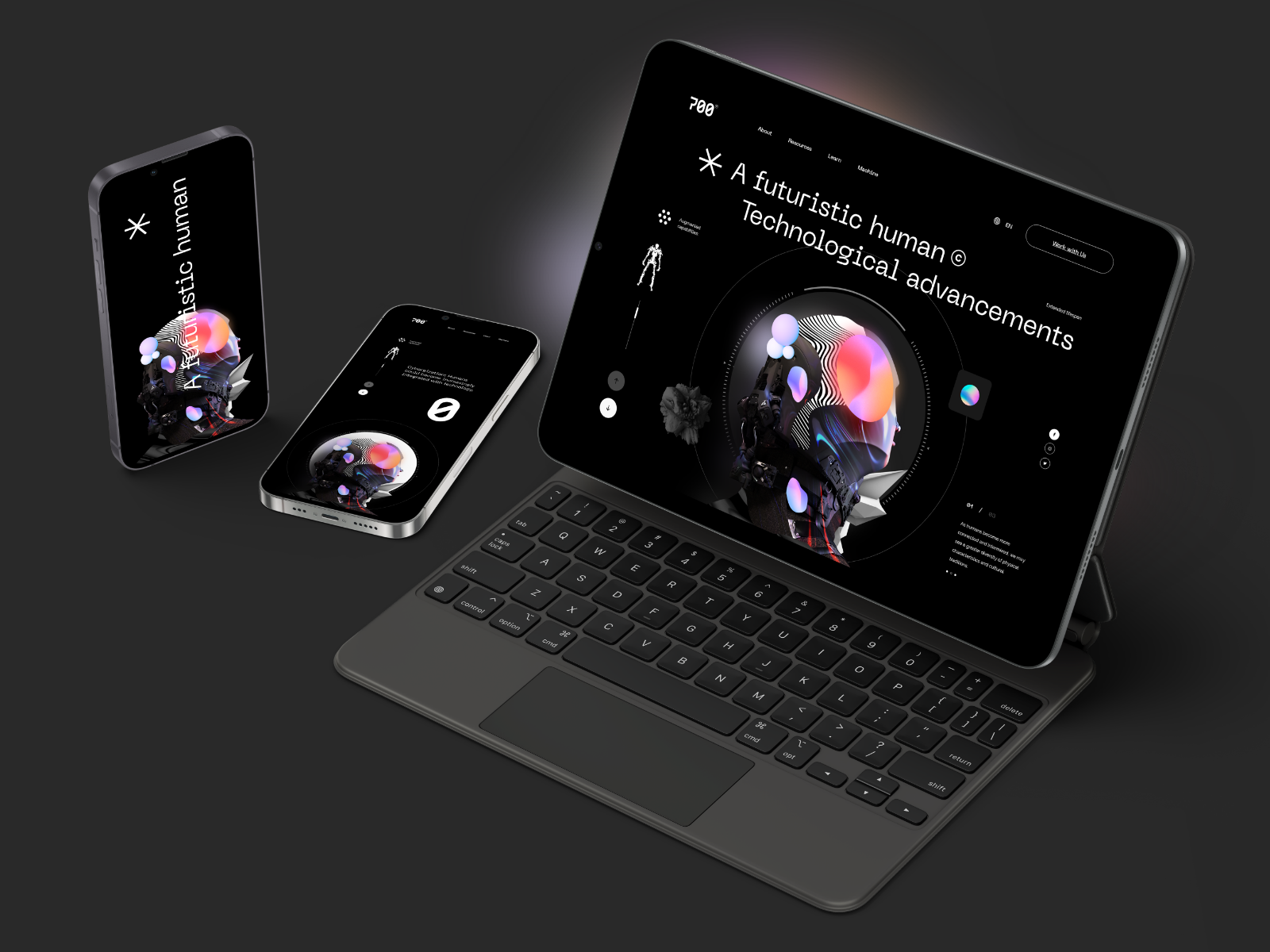 A Futuristic Human Website by Mariusz Mitkow on Dribbble