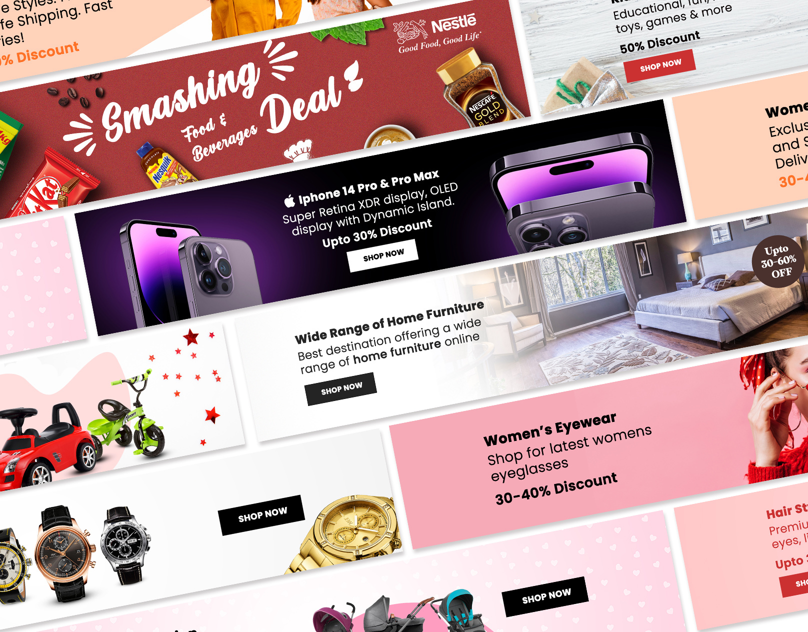 Creative Website Banner Design by Neeraj Singh on Dribbble