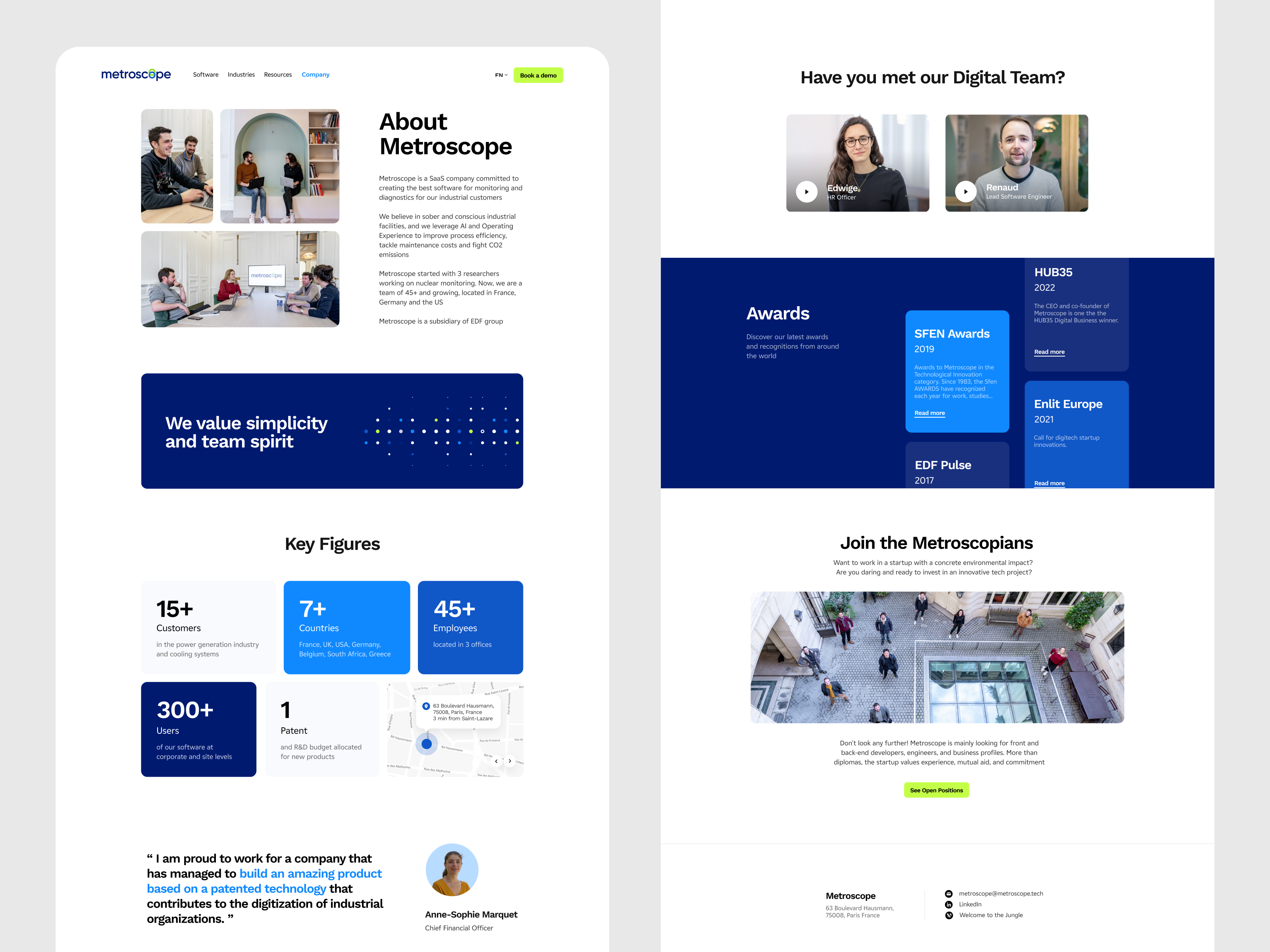Metroscope Branding - Website by Claudia Carvalho for Bruno on Dribbble