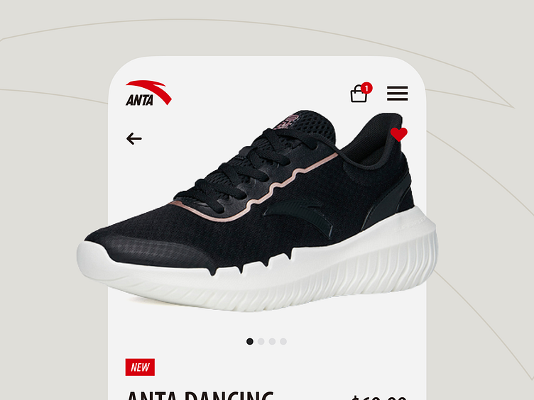 Anta | E-commerce | Product page & Menu by Boris Belov on Dribbble
