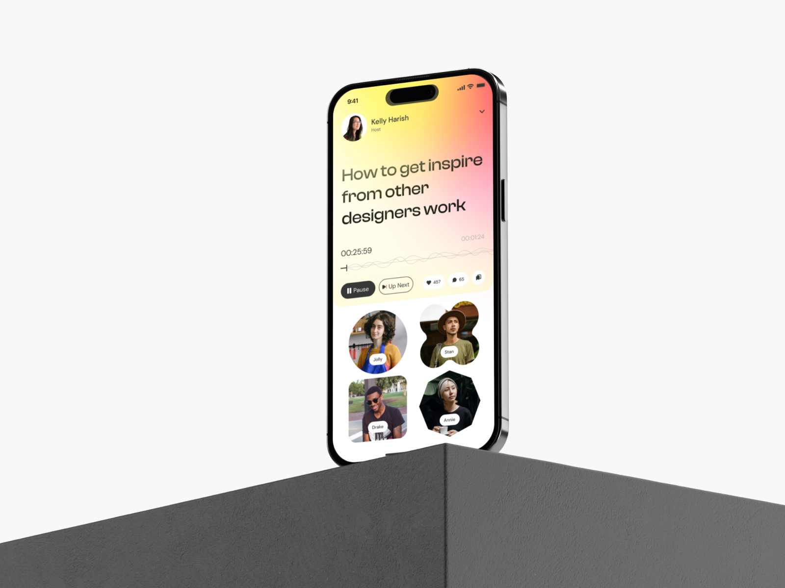 Modern user interface for a community app by Rohit Patel on Dribbble