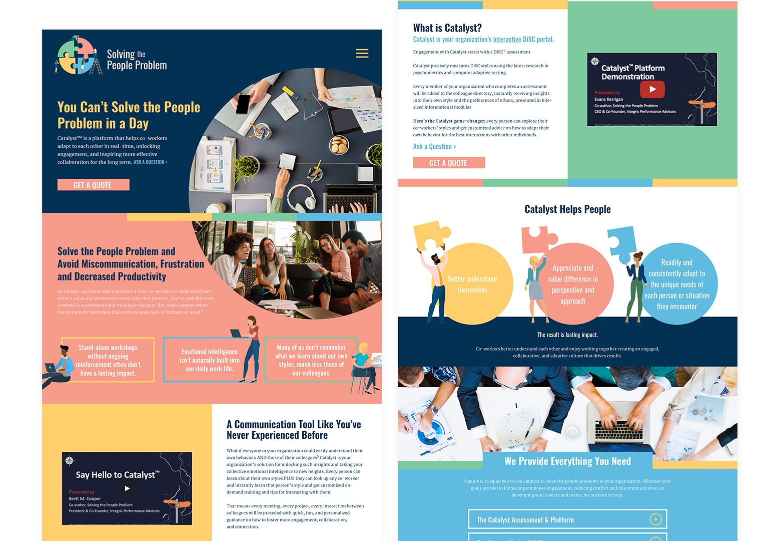 Solving the People Problem Website by Two Jaes Design on Dribbble