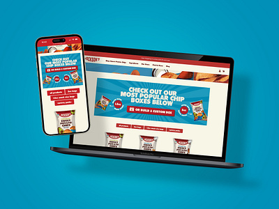 Website Banner for Potato Chips by Darkroast.co on Dribbble