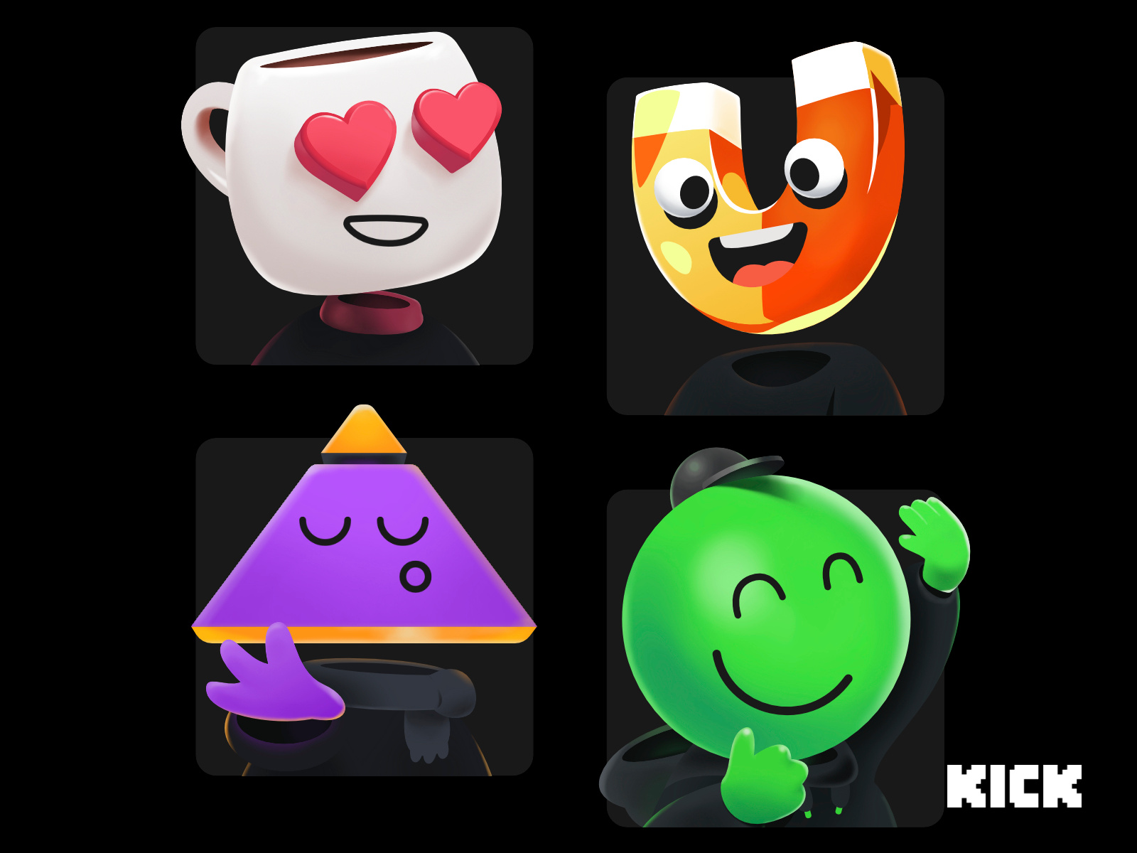 Kick Avatars by Hanmu Liu for Easygo Design on Dribbble