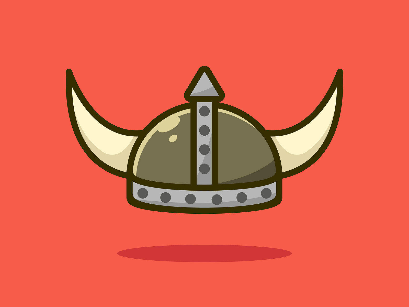 Viking Helmet Icon Illustration by FEDRO on Dribbble