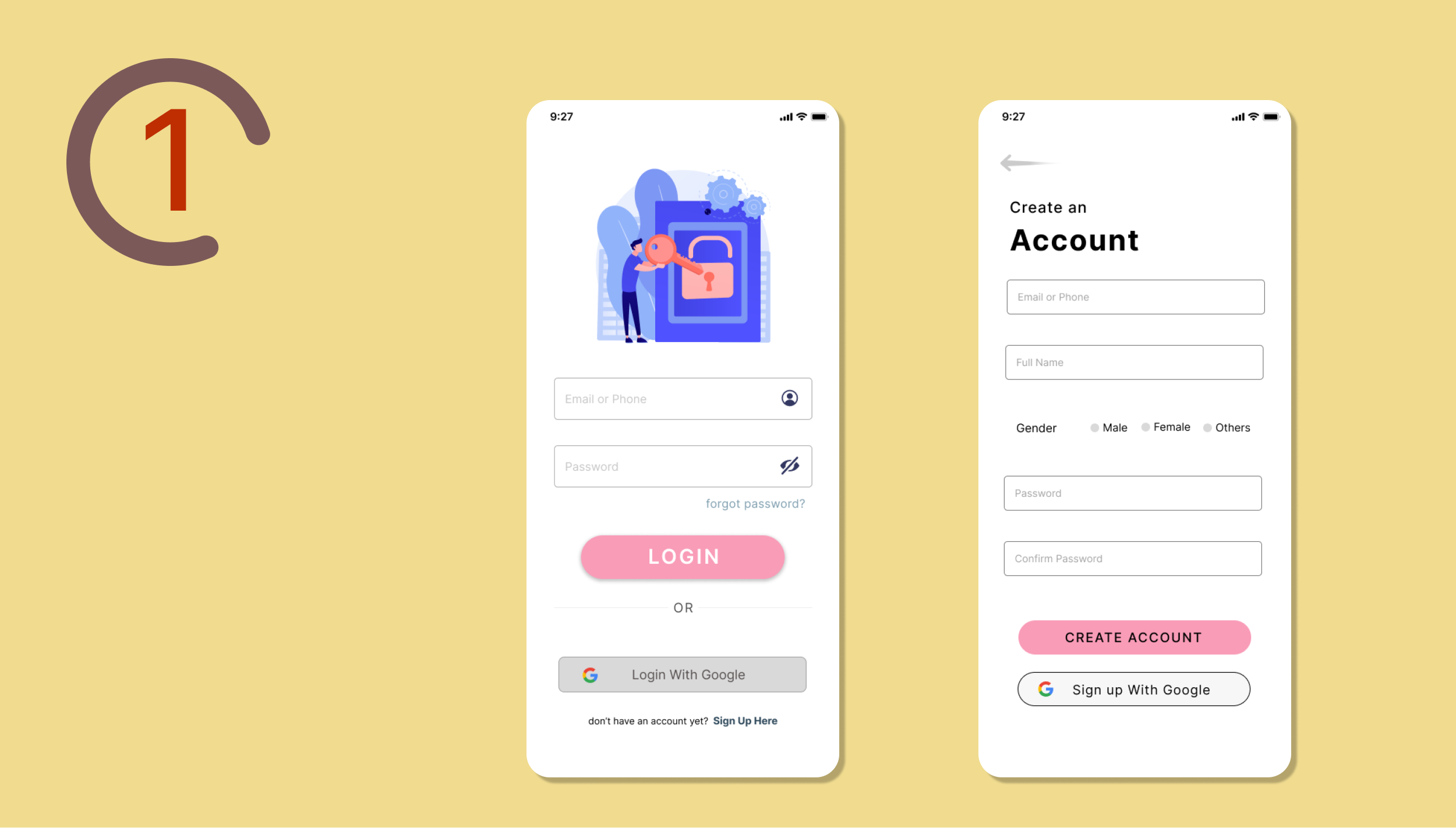 Minimalist Login Screen Collection by Kumardip Saha on Dribbble