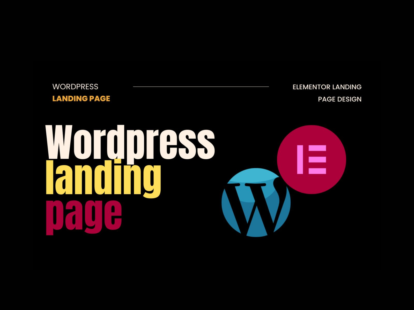Wordpress Landing Page Design Using Elementor And Elementor Pro By Jahid Ahamed On Dribbble