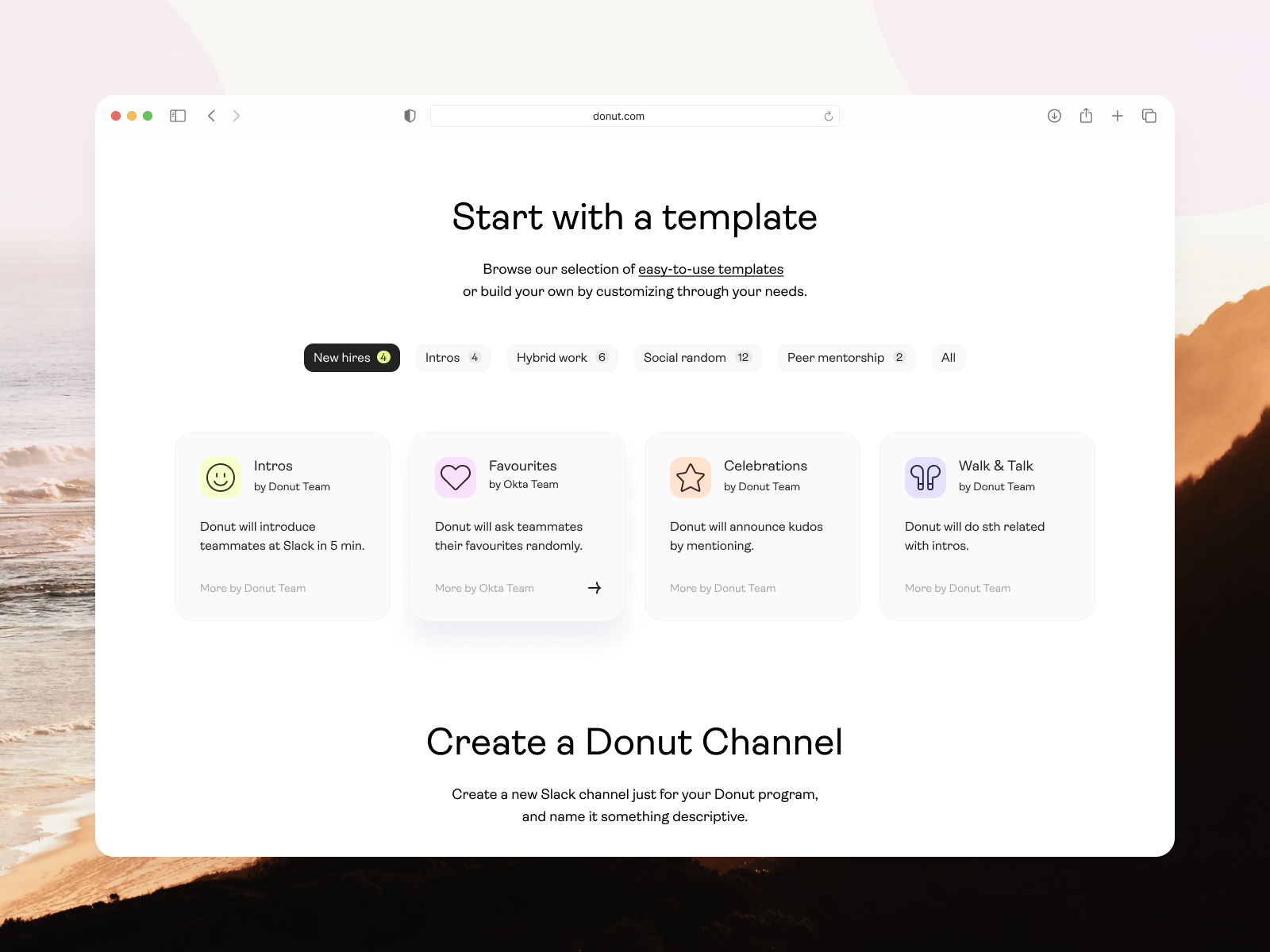 UI Solution for the template section by It's Tilly on Dribbble