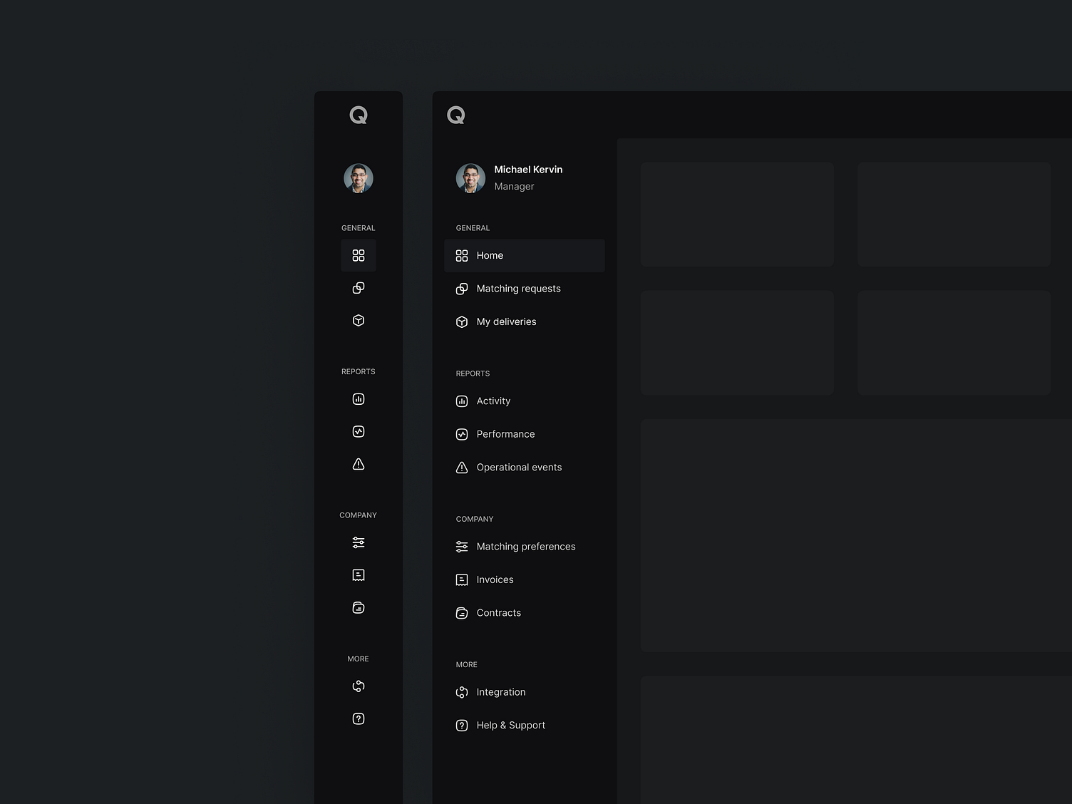 Dashboard sidebar by Serge Trofymchuk 🇺🇦 for habitat on Dribbble