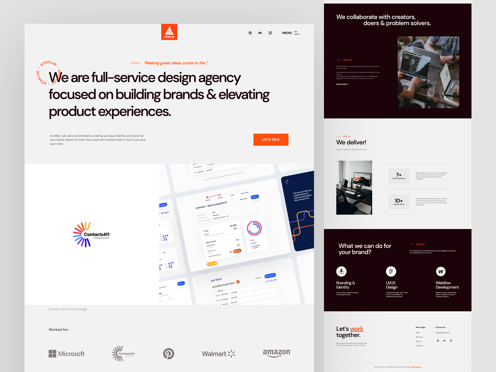 Affan Lab - Homepage by J. Kyorov on Dribbble