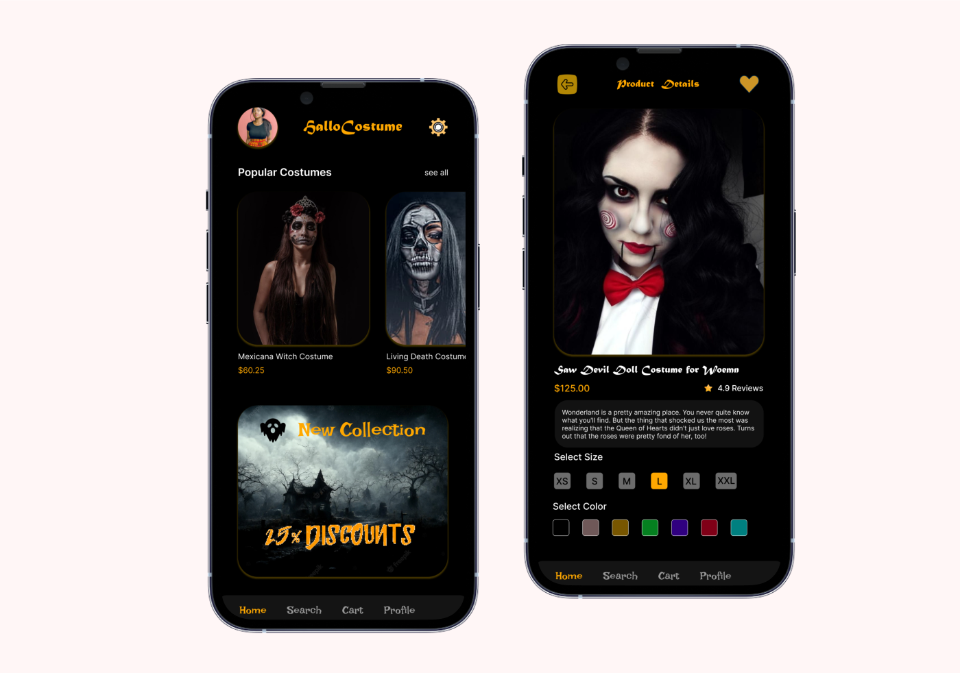 Costume APP UI Design by Sajjad Hossain on Dribbble