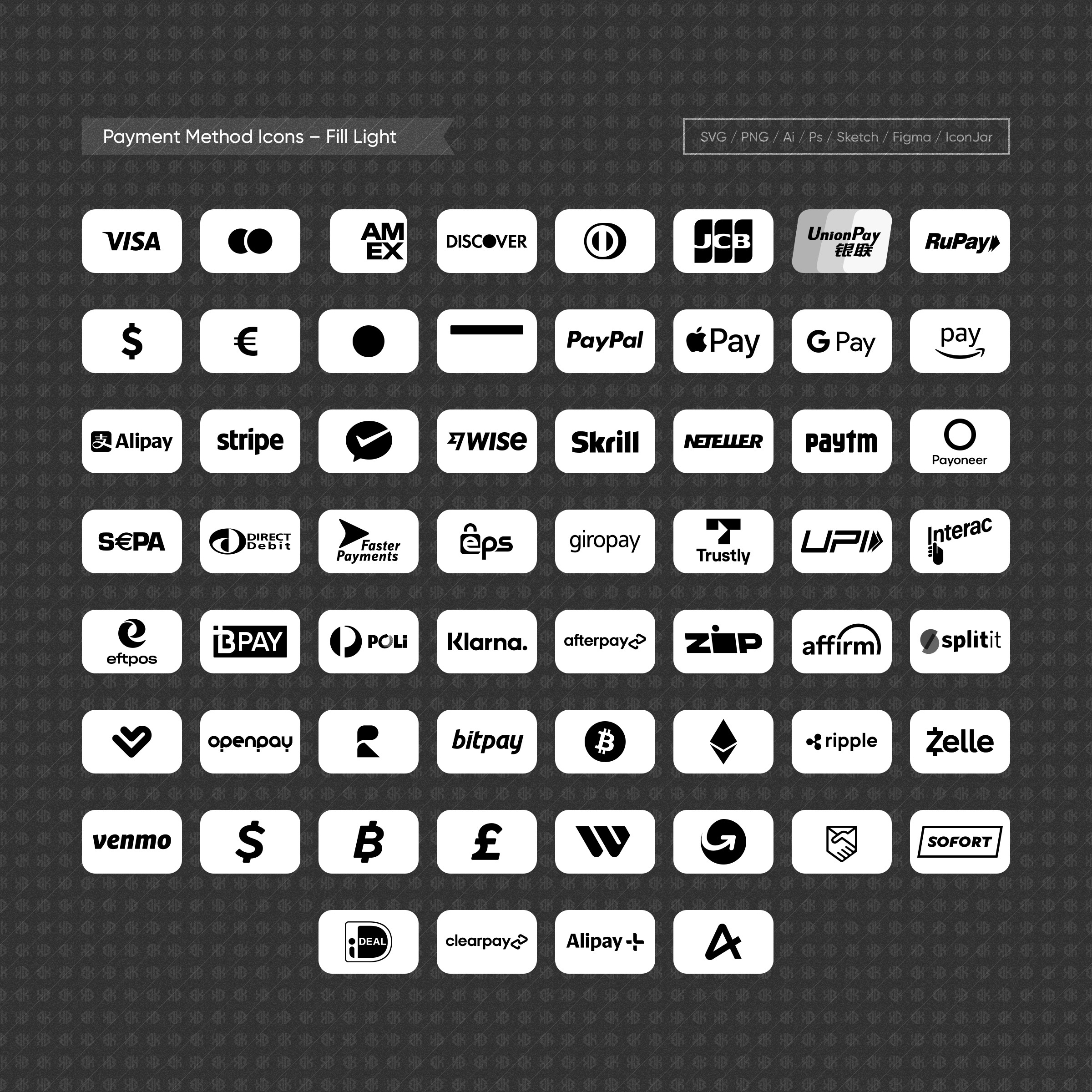 Payment Method Icons – v2 by Burhan Khawaja on Dribbble