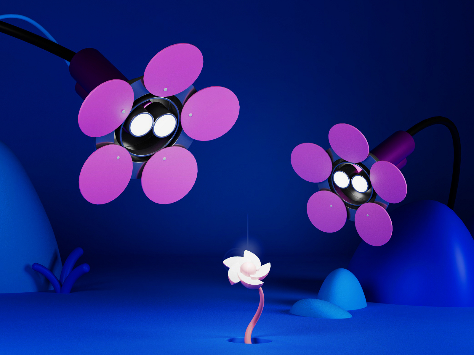 Flowers of the future by wannabelike on Dribbble
