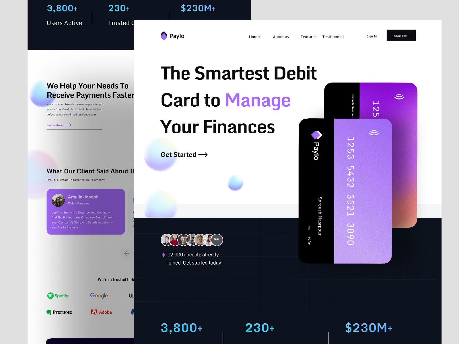 Bank landing page Design by JS on Dribbble