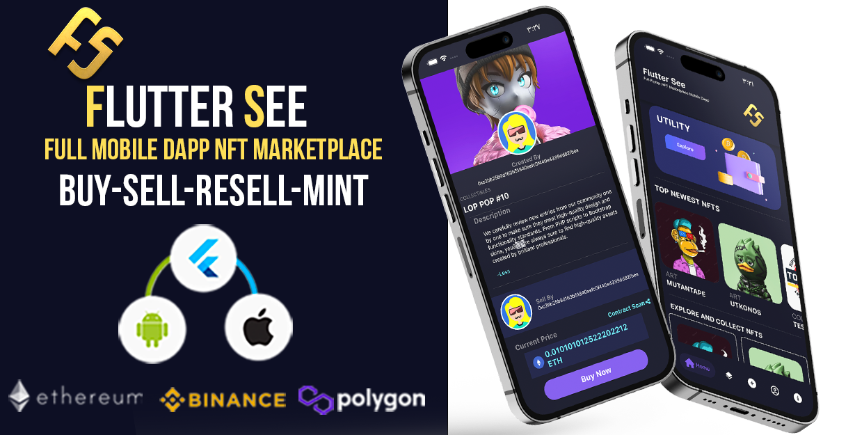 Fluttersee Full Flutter Nft Marketplace Mobile App With Solidi By Bahaa Taha On Dribbble