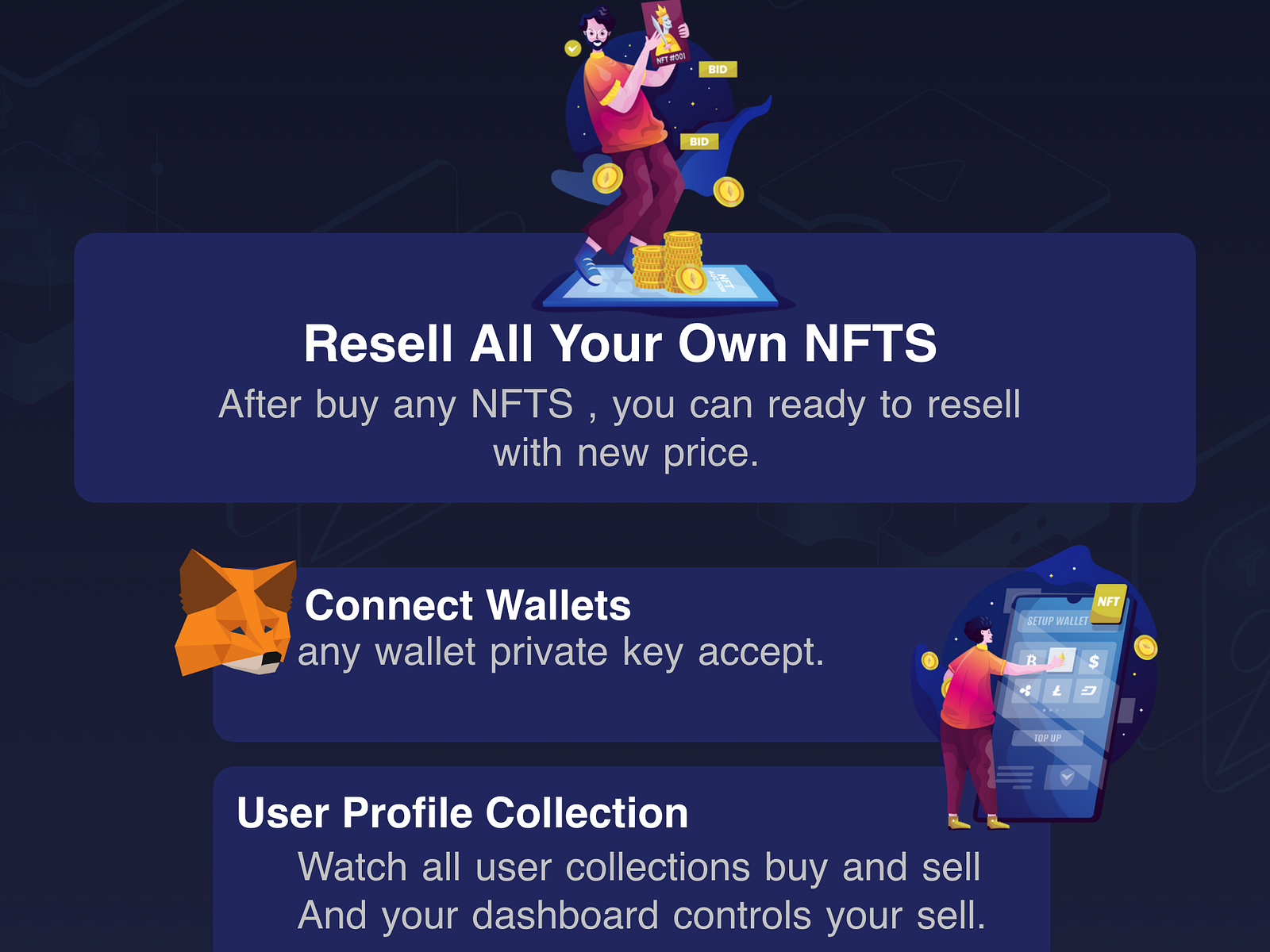 FlutterSee - Full Flutter NFT Marketplace Mobile App With Solidi by bahaa taha on Dribbble
