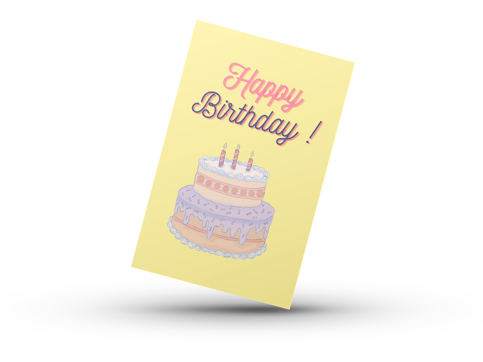 Birthday Card Template by DesignTreasureID on Dribbble