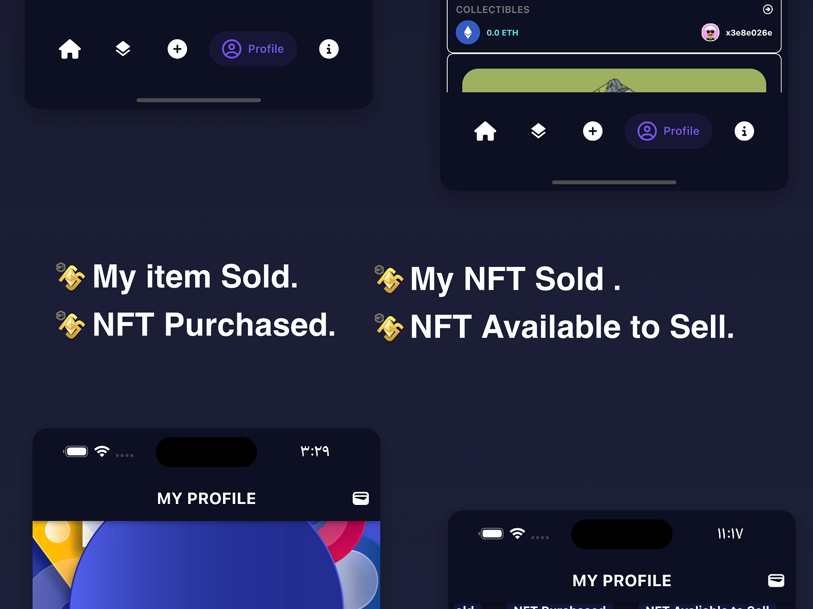 FlutterSee - Full Flutter NFT Marketplace Mobile App With Solidi by bahaa taha on Dribbble