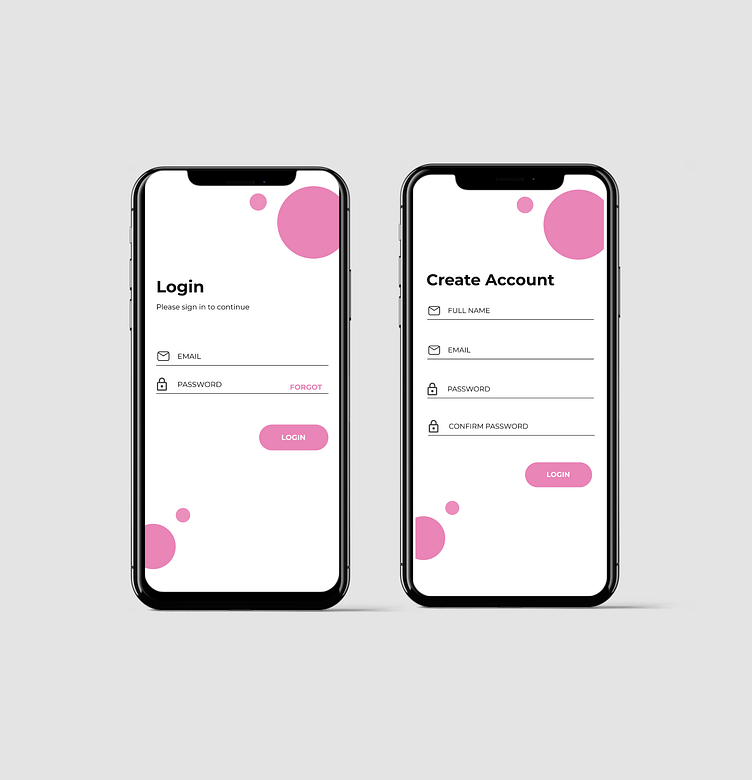 mobile login page by Dasola Adumadehin on Dribbble
