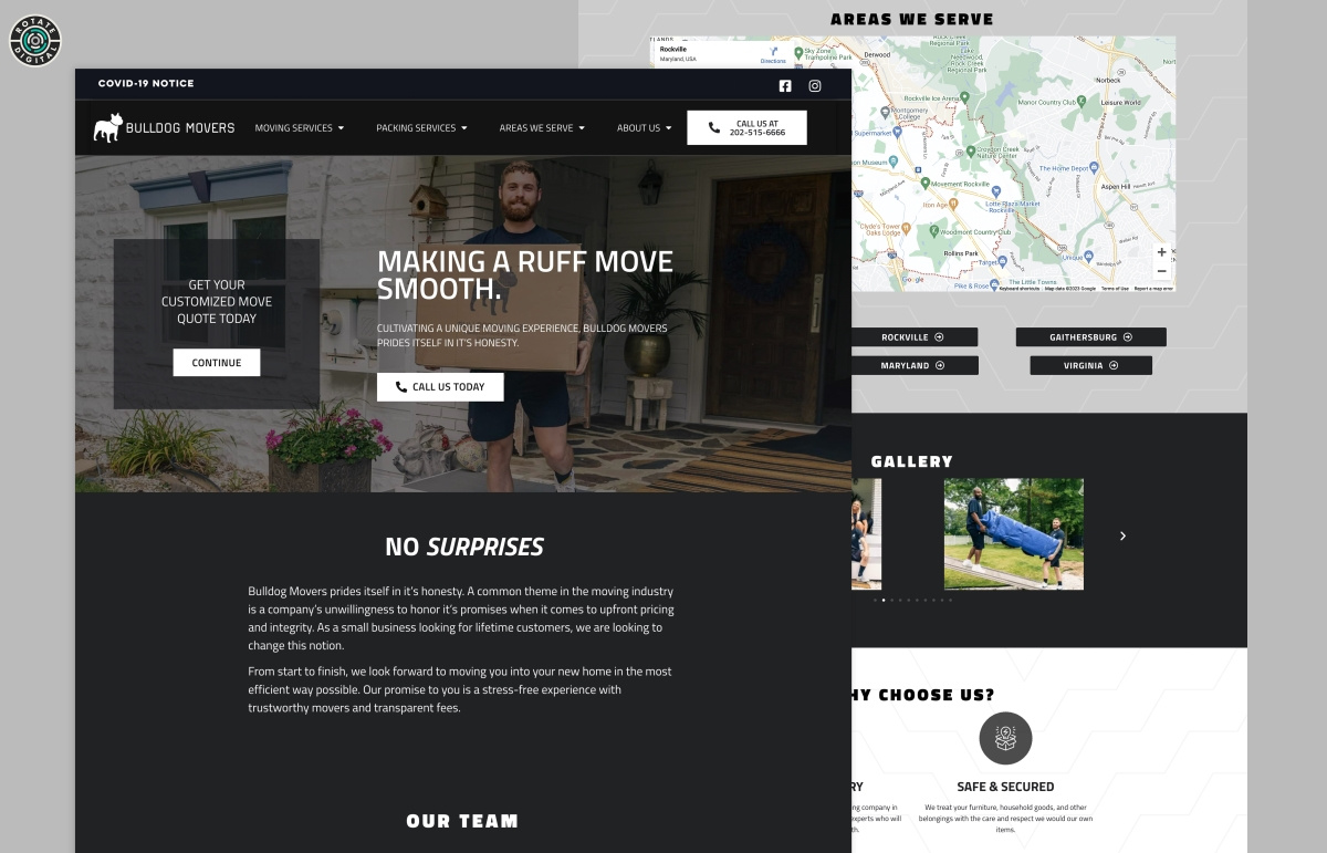 Moving Company Website Design by Rotate Digital by Rotate Digital on ...