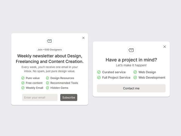Modals & Popups by Jordi Espinosa on Dribbble