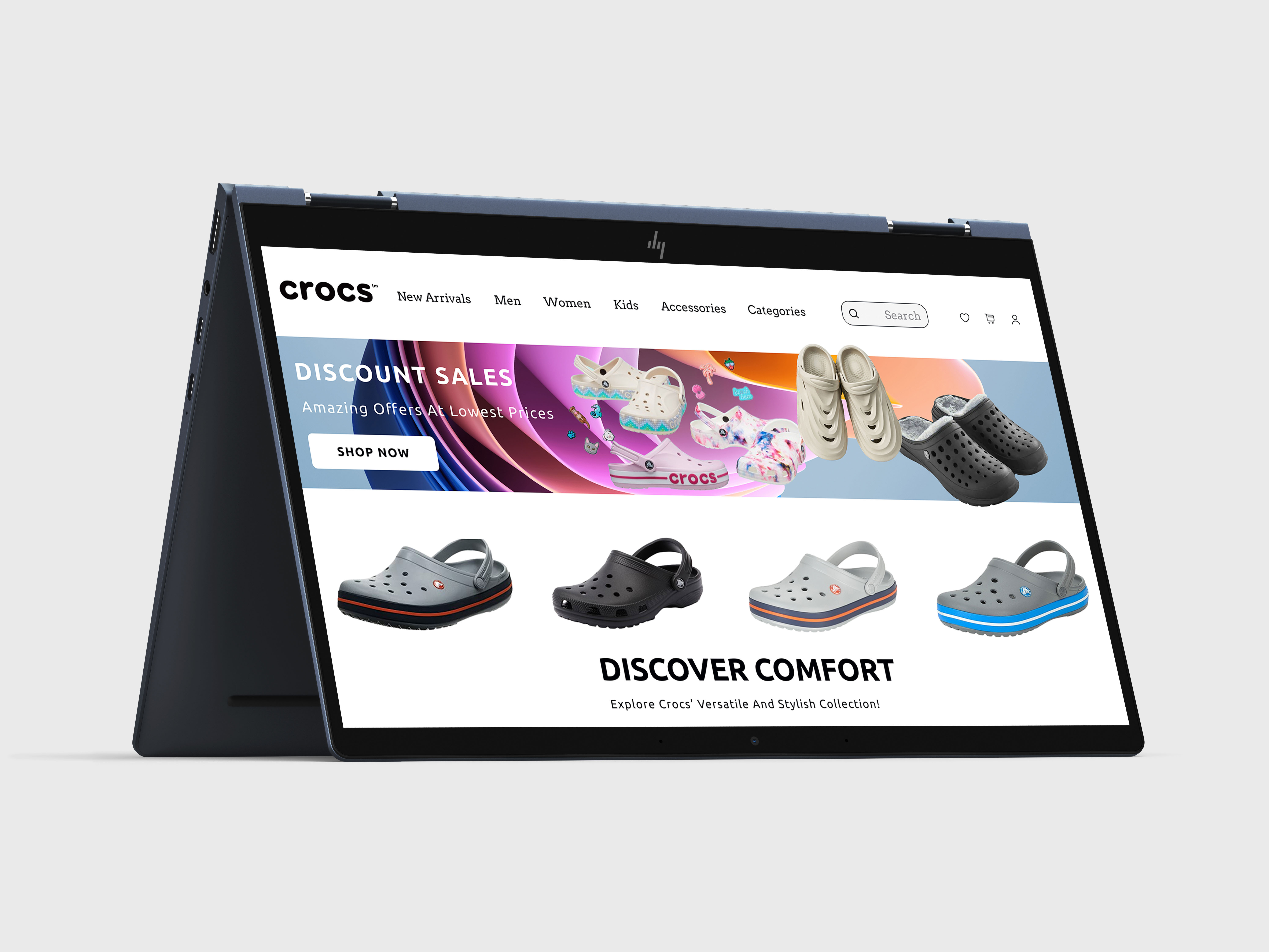 CROCS LANDING PAGE by Akinwande Temitope on Dribbble