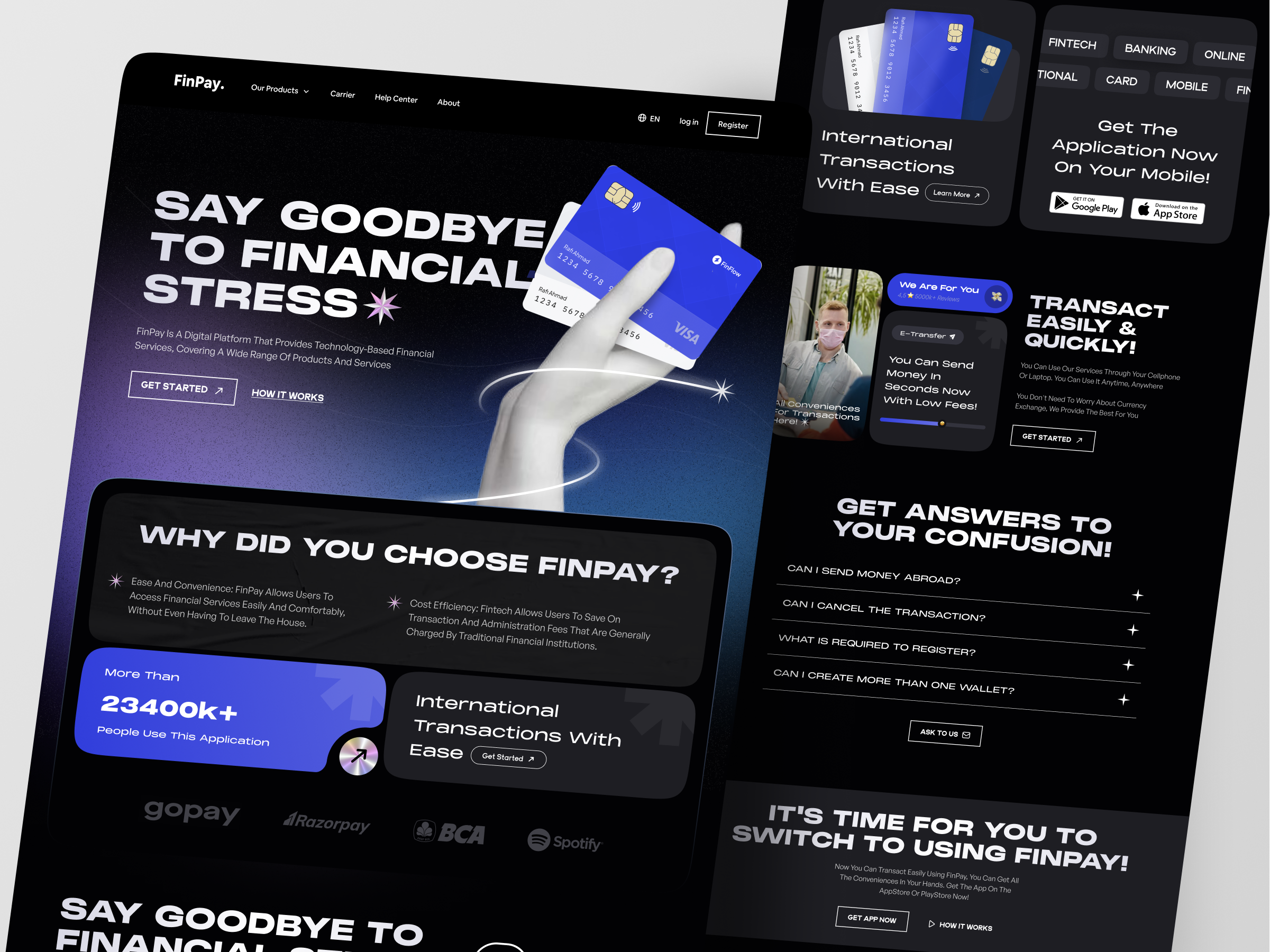FinPay - Fintech Website Design 💸 by Rafi Rohmat for Odama on Dribbble