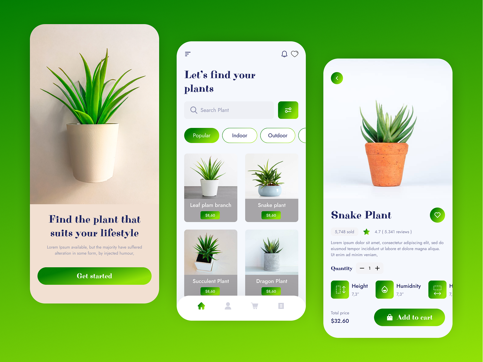 Plant Shop Mobile App by Efat Ahmed for AntDesk 🟢 on Dribbble