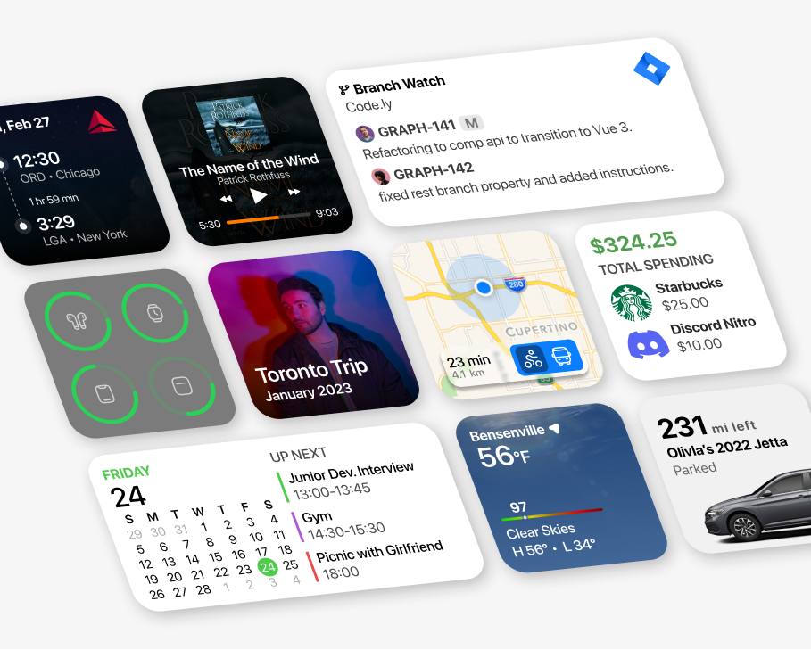 Modern iOS Widgets by Denis Nadarevic on Dribbble