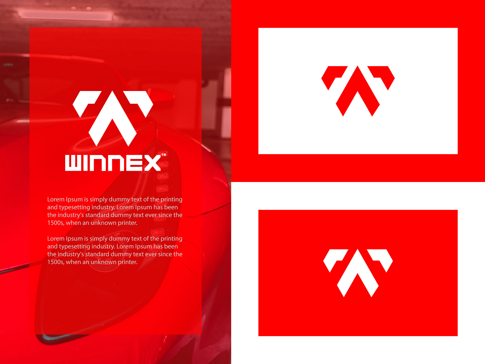 Winnex - W logo, W letter, Car Branding by ST SOHAN on Dribbble