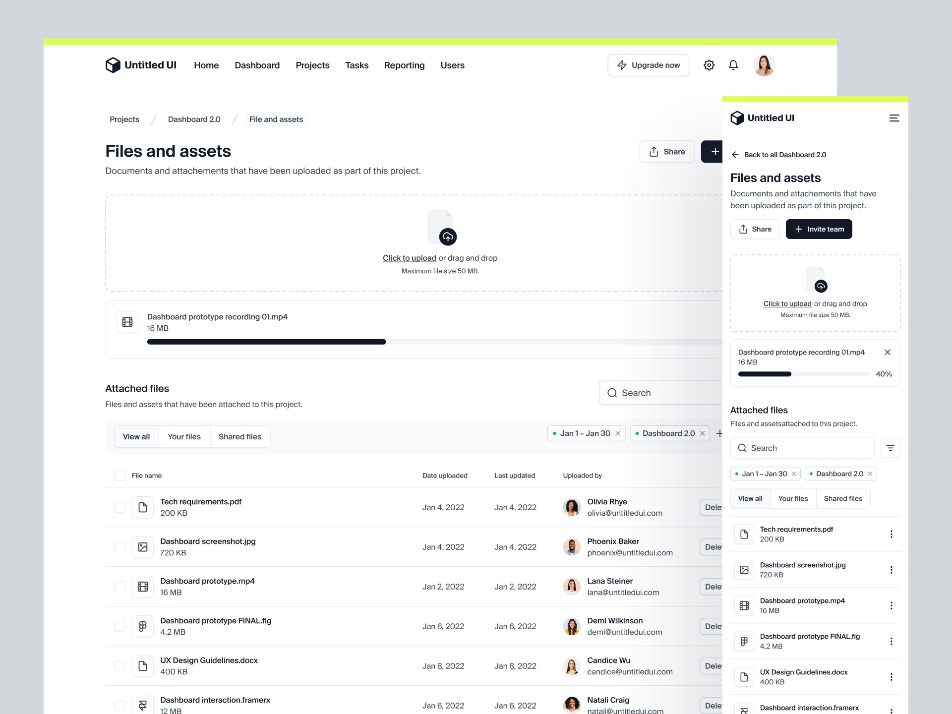 File and asset management — Untitled UI by Jordan Hughes® on Dribbble