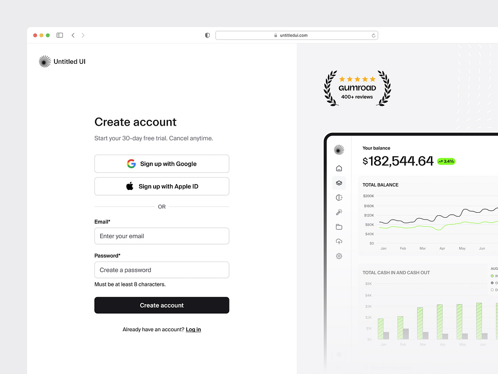 Create account — Untitled UI by Jordan Hughes® on Dribbble