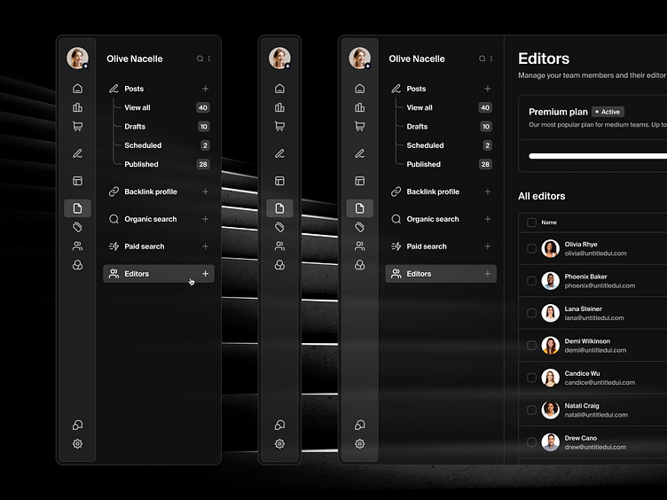 Dual-tier sidebar navigation — Untitled UI by Jordan Hughes® on Dribbble