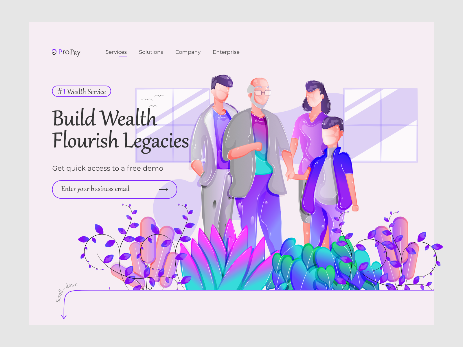 💰 Wealth management page by Augustus on Dribbble