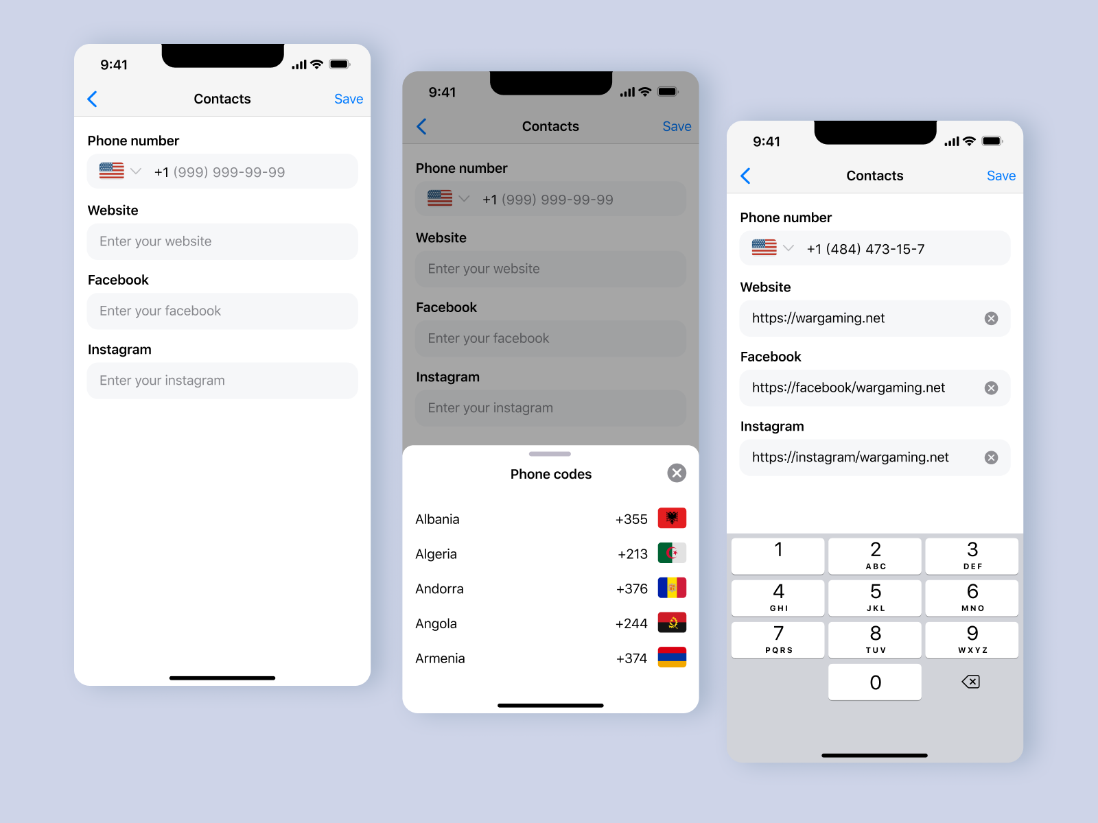 Create | Edit Business profile of the iOS app by Ekaterina Golosko on ...