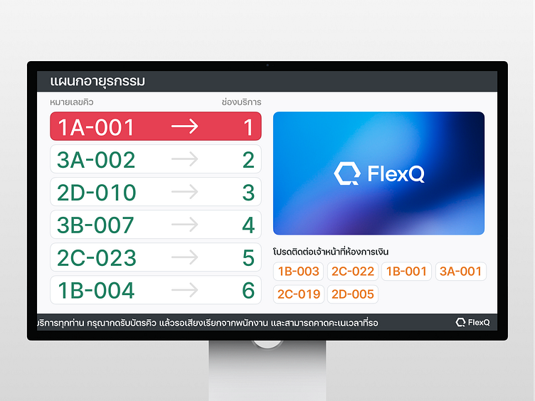 Queue Display Screen for Hospital by Pond Narongrit on Dribbble