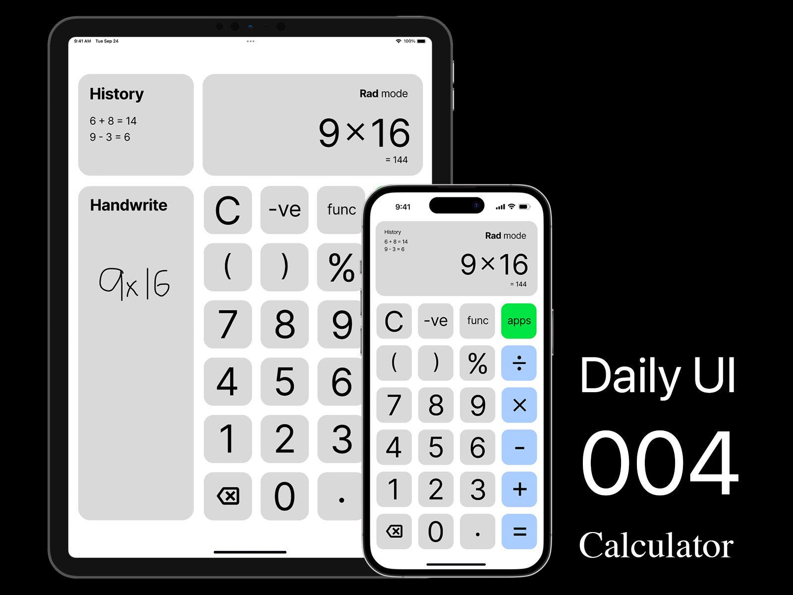 Daily UI :: 004. Calculator. by Teo Wen Kai on Dribbble