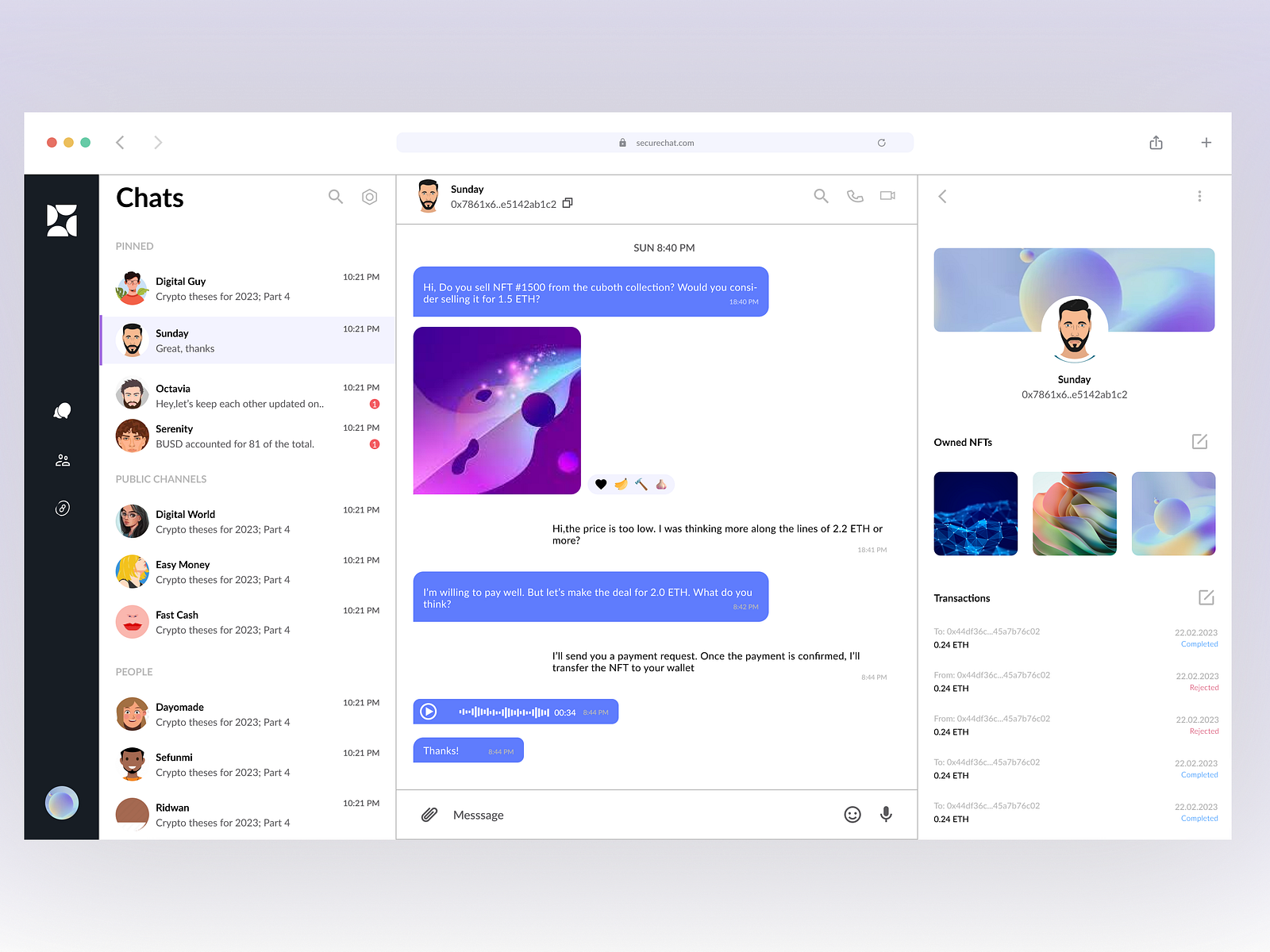 Chat screen by Motunrayo Olugbenga on Dribbble