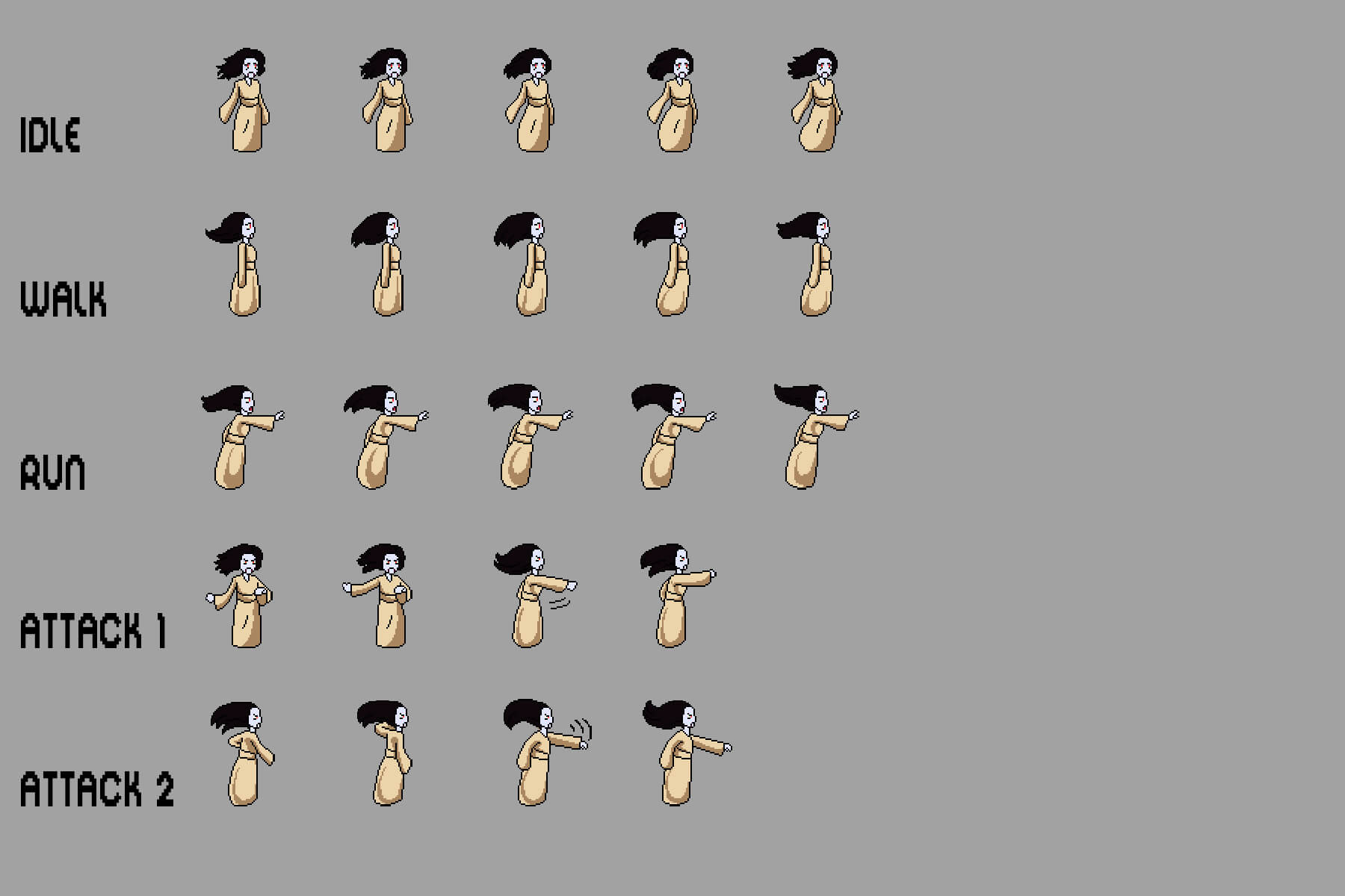 Free Ghost Pixel Art Sprite Sheets by 2D Game Assets on Dribbble