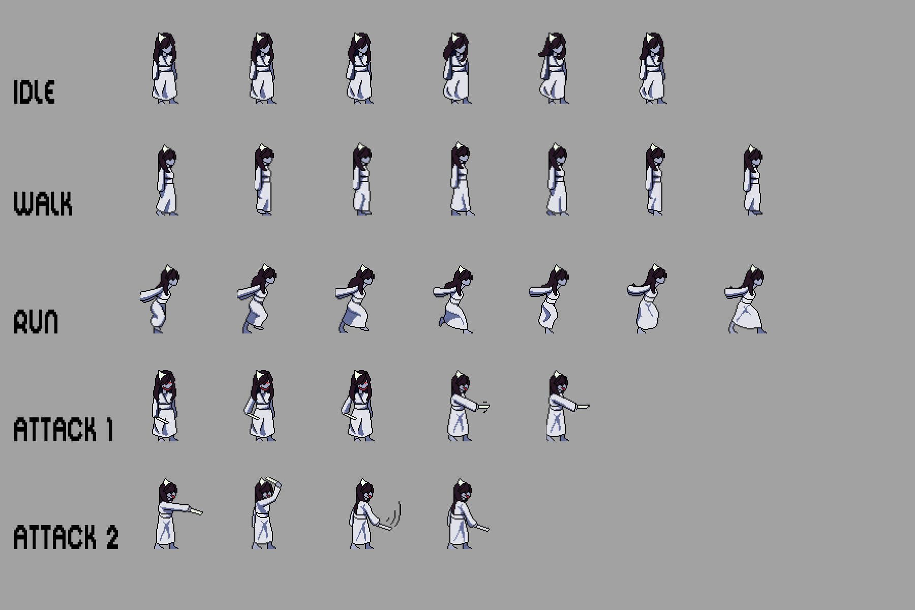 Free Ghost Pixel Art Sprite Sheets by 2D Game Assets on Dribbble