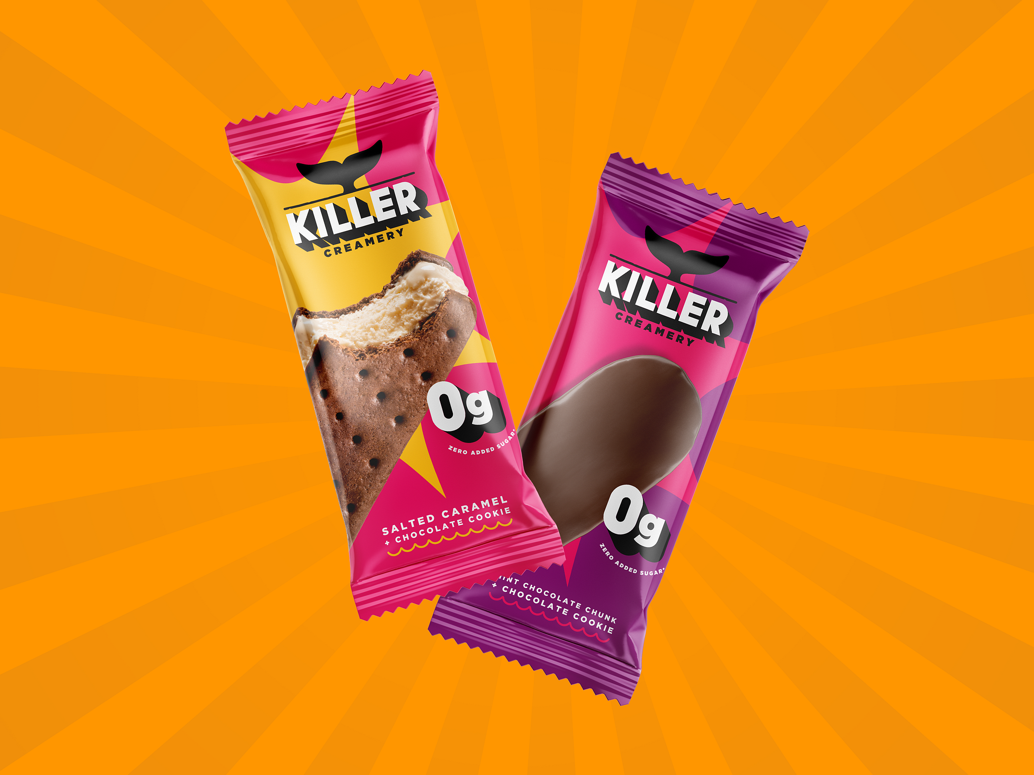 Ice Cream Single Packaging Design by Darkroast.co on Dribbble