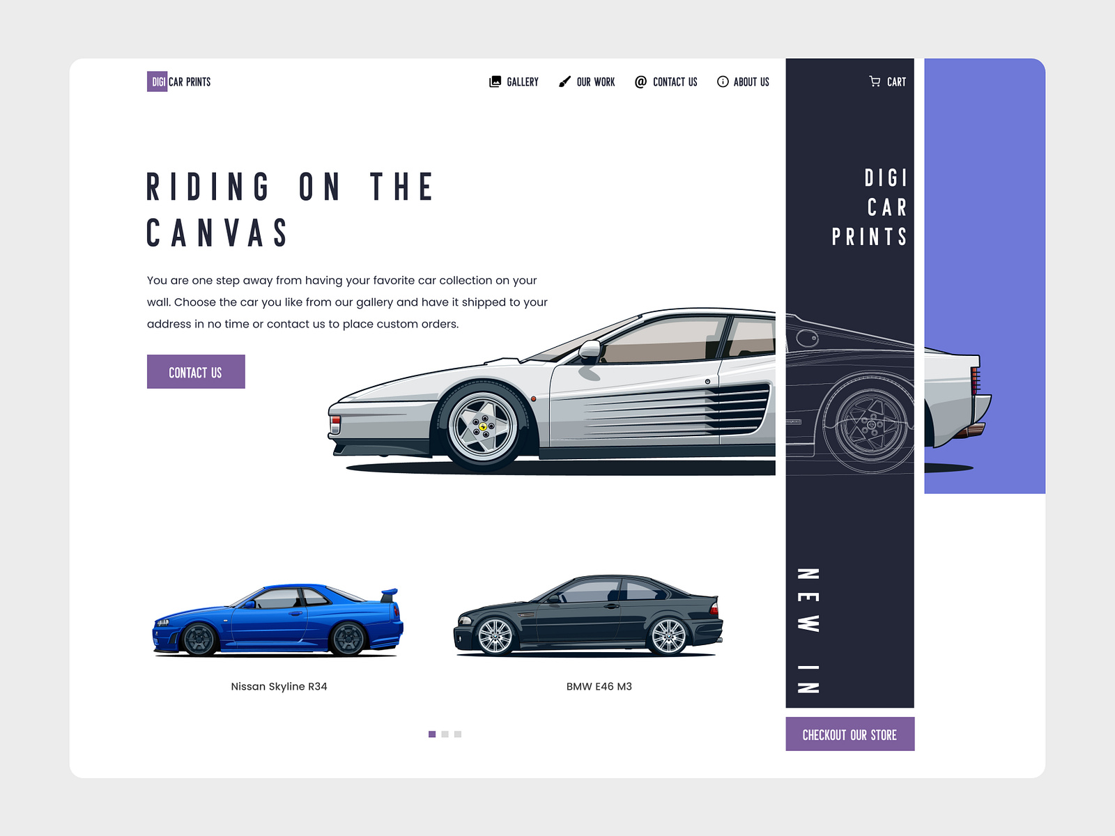 DigiCarPrints - Website Design by Ali on Dribbble