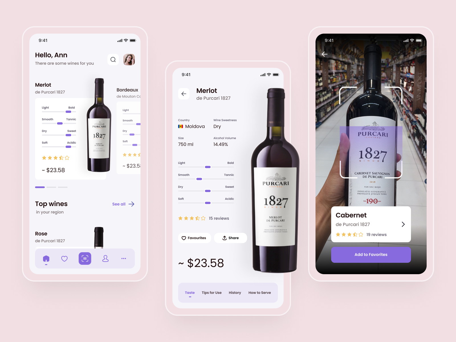 Wine checker - app concept by Inna on Dribbble