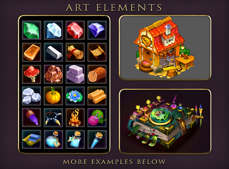 Prop Design. Game Assets. Art Elements for Games and Mobile Apps by Max ...