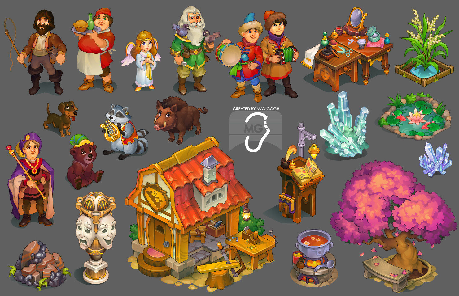 Prop Design. Game Assets. Art Elements for Games and Mobile Apps by Max ...